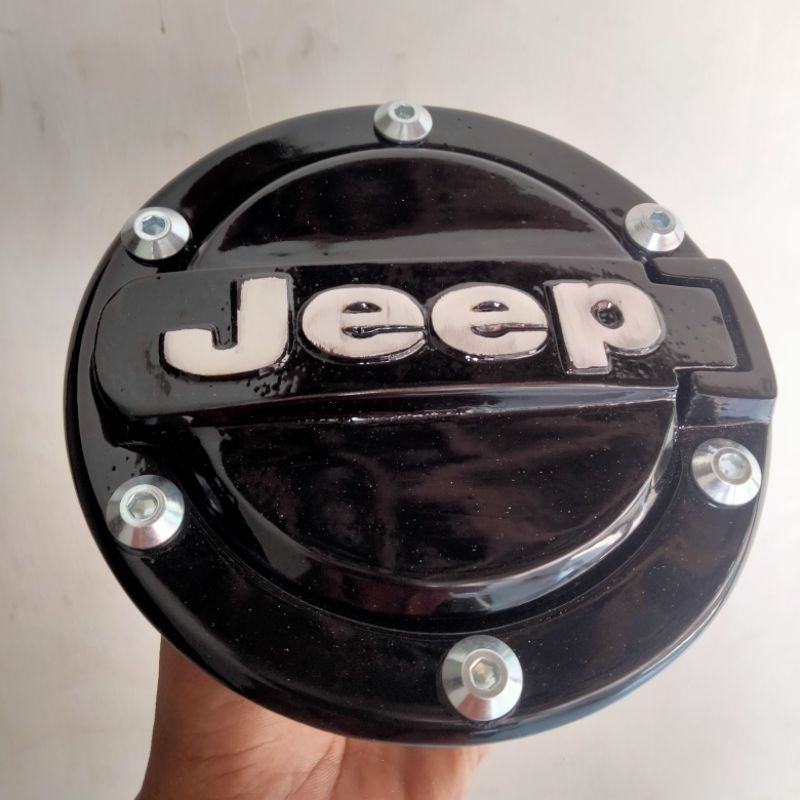Jual cover tangki jimny katana logo Jeep cover tank Jimny cover tangki ...