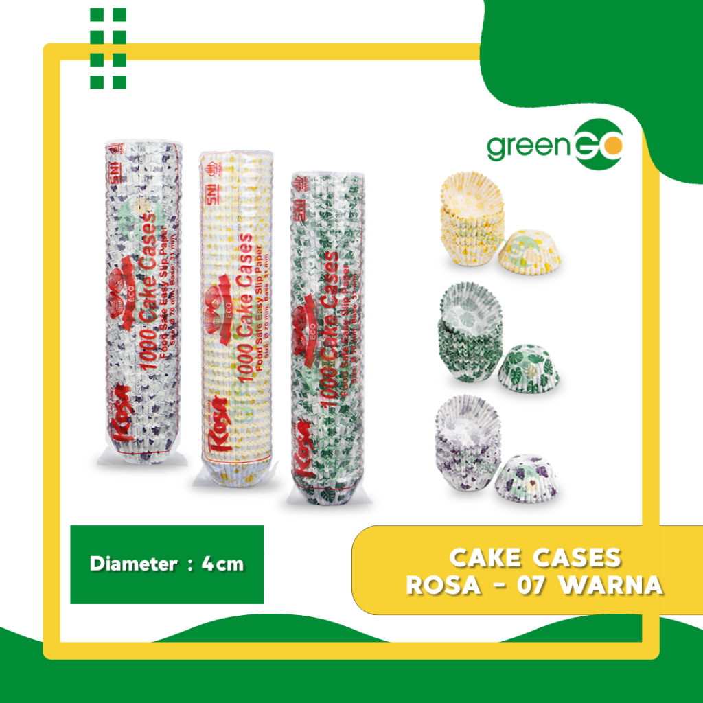 Jual CUP CAKE 7 ROSA WARNA ISI 1000PCS 4CM KERTAS CUPCAKE MINI MUFFIN ...