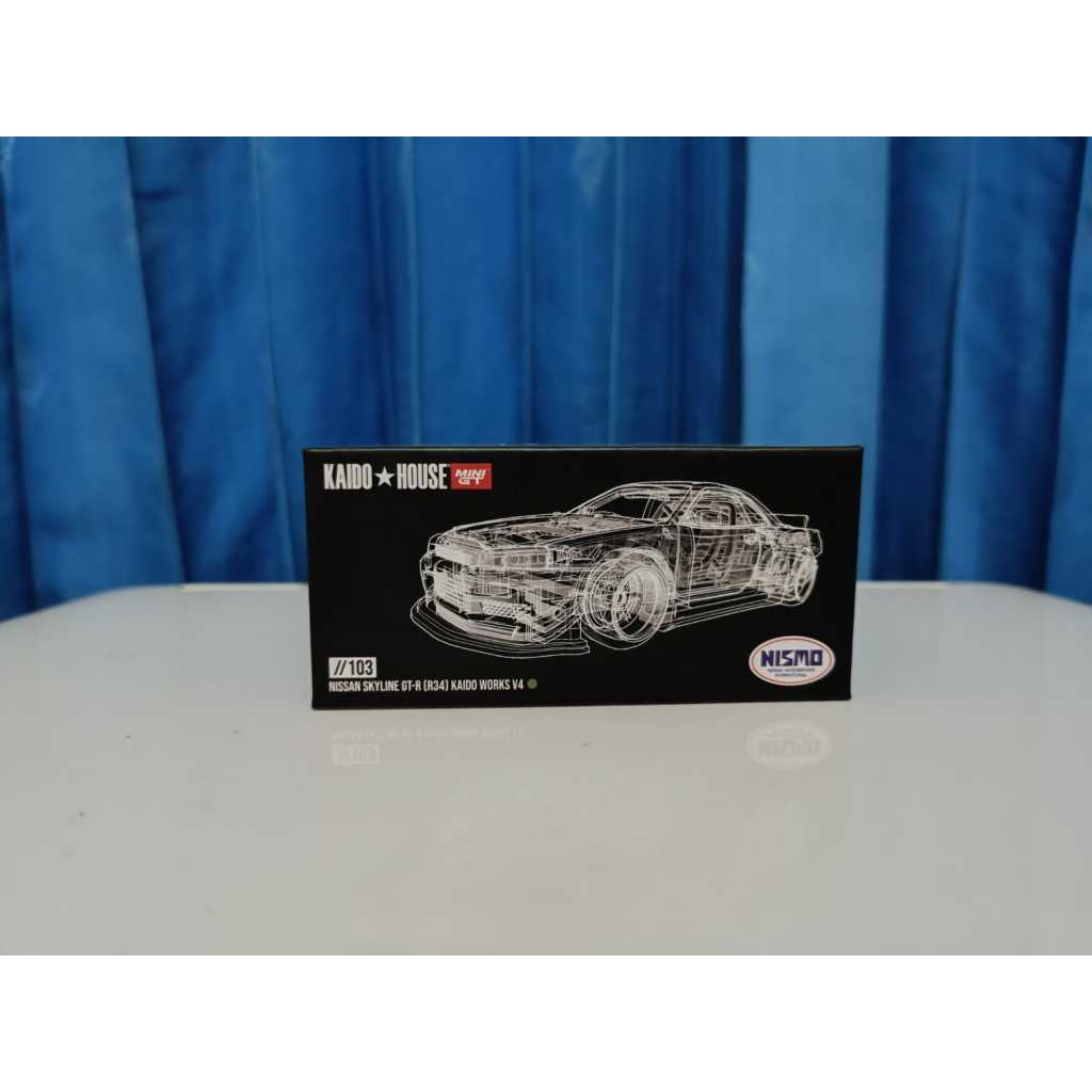 Jual Mini GT Kaido House GT-R(R34) NISMO V4 Jade Green + GREDDY GREEN ...