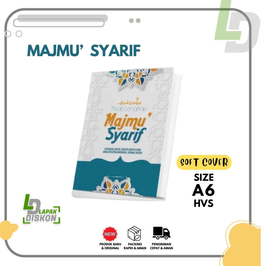 Jual LD//Kitab Majmu Syarif Soft Cover Kumpulan Doa dan Amalan Ukuran ...