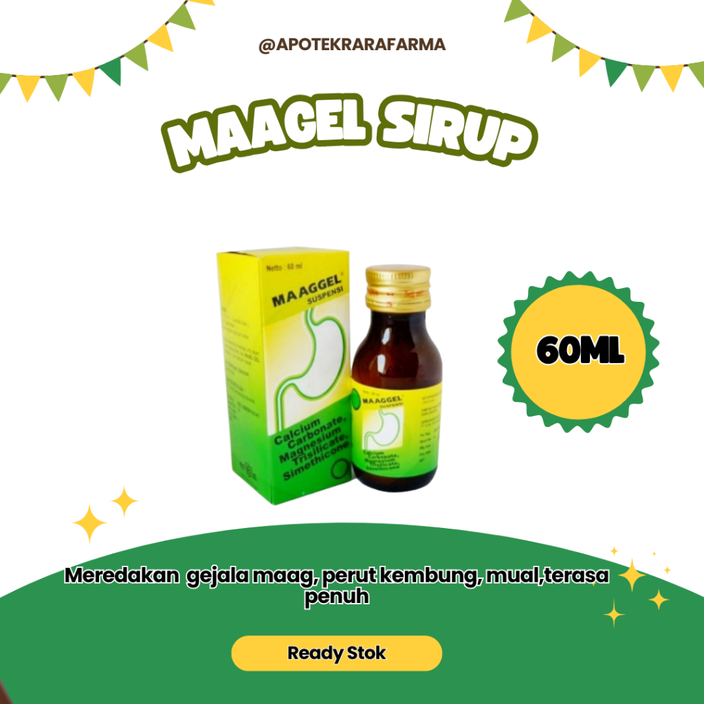 Jual MAAGEL SIRUP 60ML (Meredakan Maag) | Shopee Indonesia