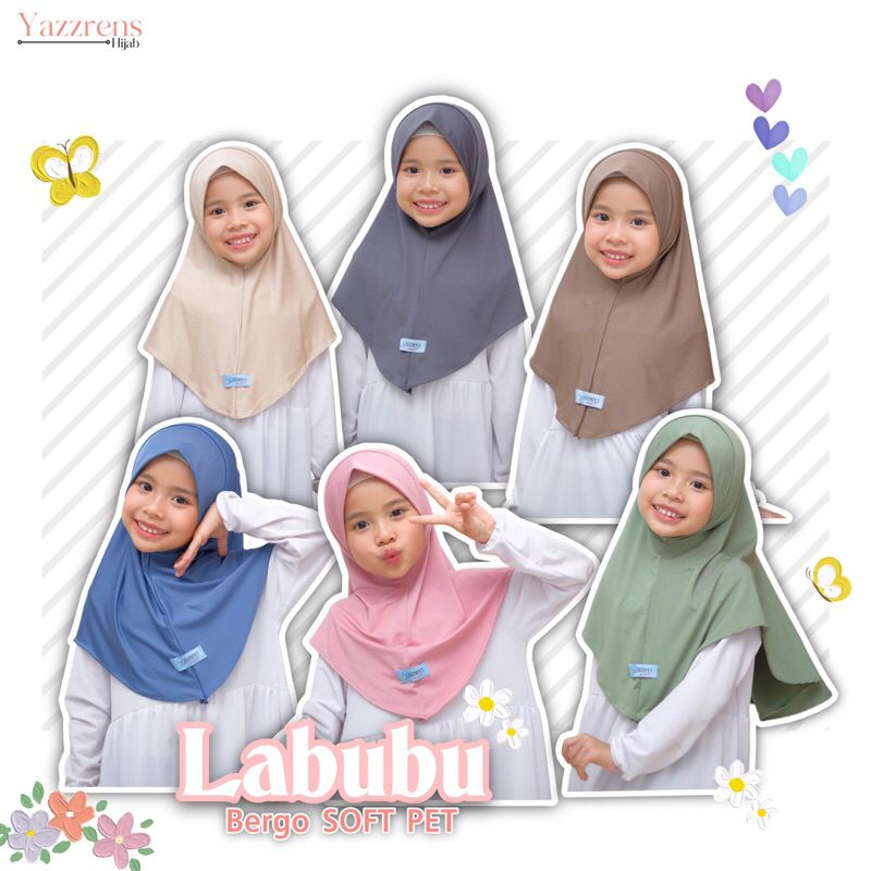 Jual Labubu Bergo Pet / Hijab ibu dan anak /labubu warna | Shopee Indonesia