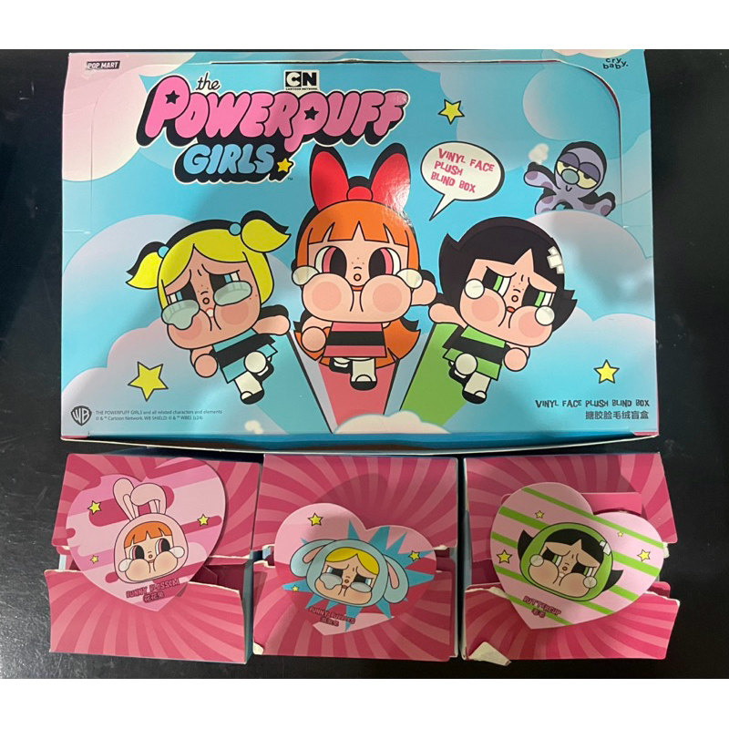 Jual ORIGINAL POPMART LABUBU HAVE A SEAT, CRY BABY X POWERPUFF GIRLS ...