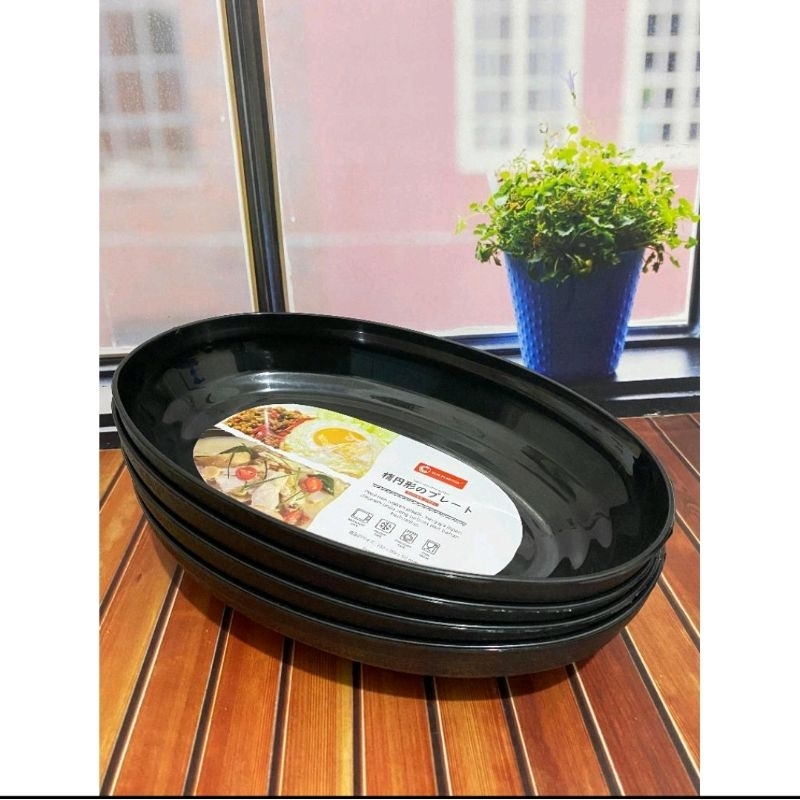 Jual piring oval japan 9,5 Swiss Clio plastik piring lauk mangkok oval ...