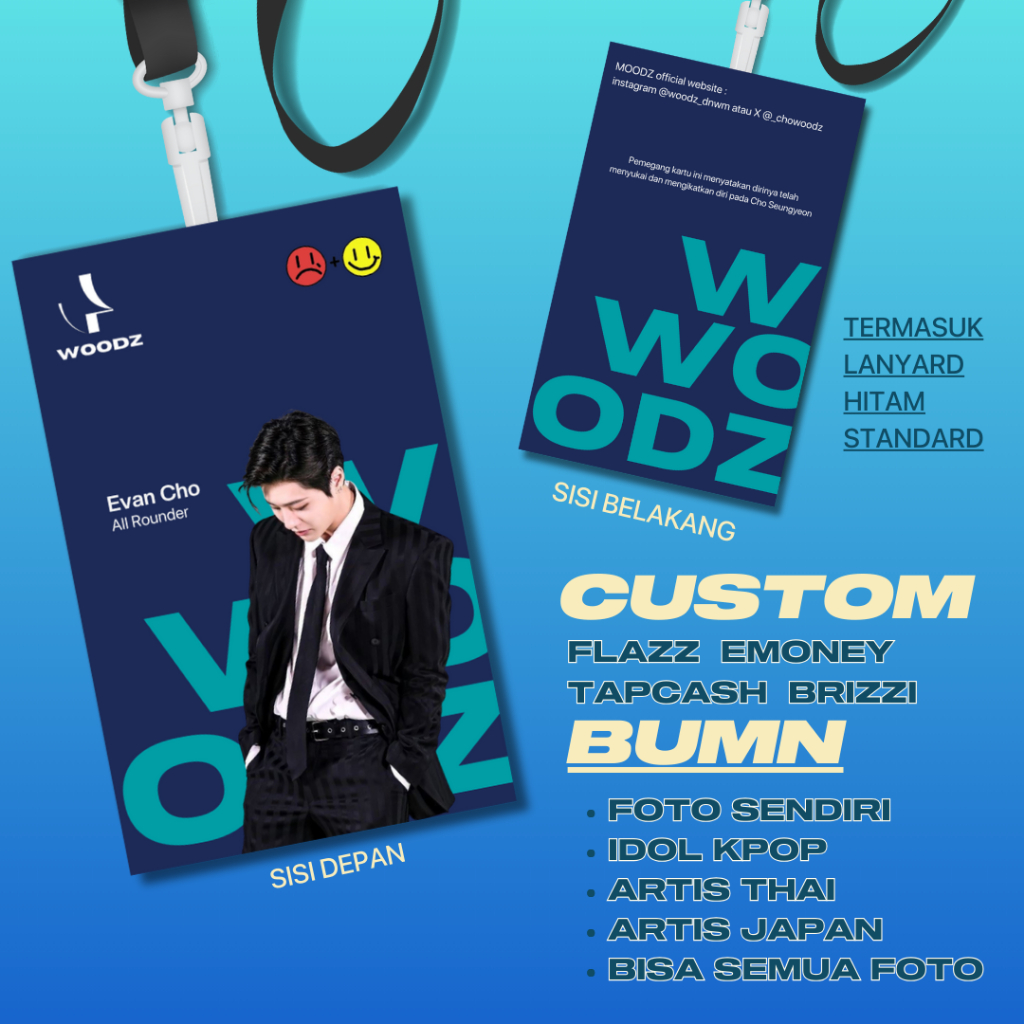 Jual FLAZZ EMONEY ID BUMN CUSTOM TAPCASH BRIZZI NAMA FOTO DESIGN | KPOP ...