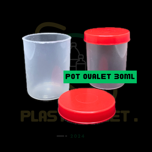 Jual Pot Ovalet 30ml/ Pot Sample 30cc/ Wadah Tempat Obat MINIMUM ORDER 100 PCS | Shopee Indonesia