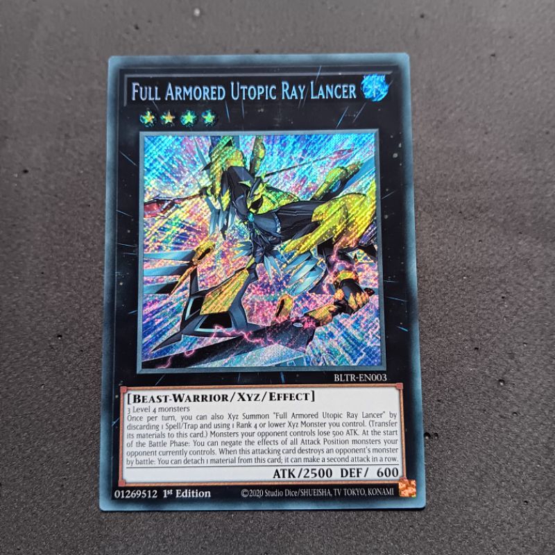 Jual Yugioh Card Full Armored Utopic Ray Lancer Secret Rare | Shopee ...