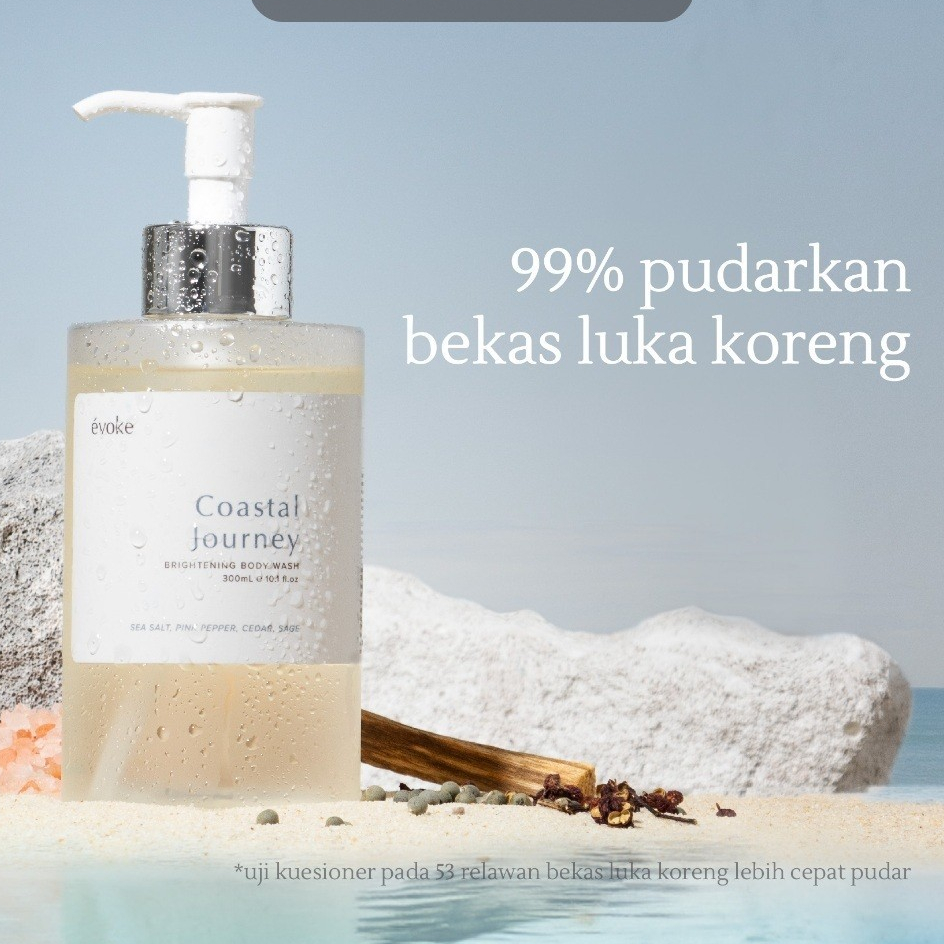 Jual BEST SELLER!!EVOKE Body Wash - Coastal Journey Sabun Kulit sensitif/ Luka Kering (300ml ...