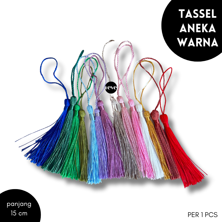 Jual Tassel rumbai hiasan souvenir 15cm aneka warna satuan - reve ...