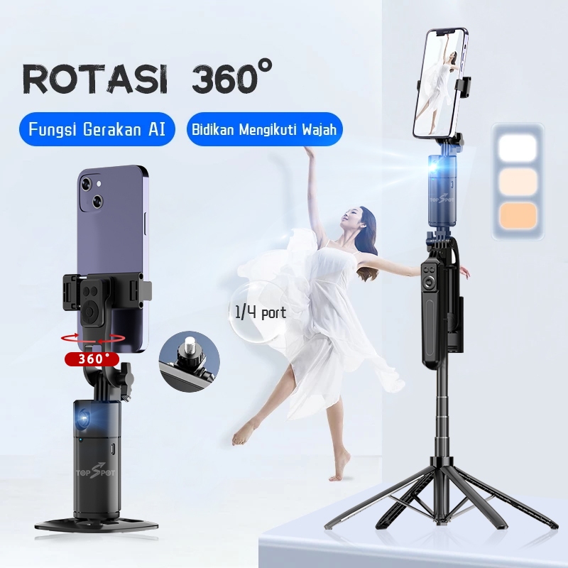 Jual Topspot Q1 Auto Face Tracking Gimbal Bluetooth Gimbal Stabilizer Handphone Face Tracking ...