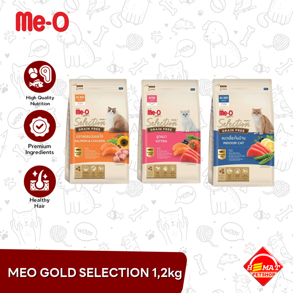 Jual Makanan Kucing Meo Gold Selection Adult Kitten Cat Food 1.2 Kg ...