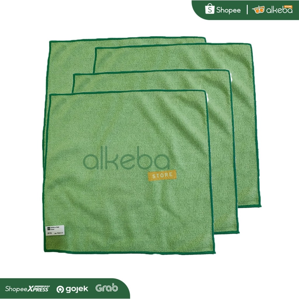 Jual Diversey Taski Mymicro Cloth Green / Lap microfiber Hijau 40x40cm ...