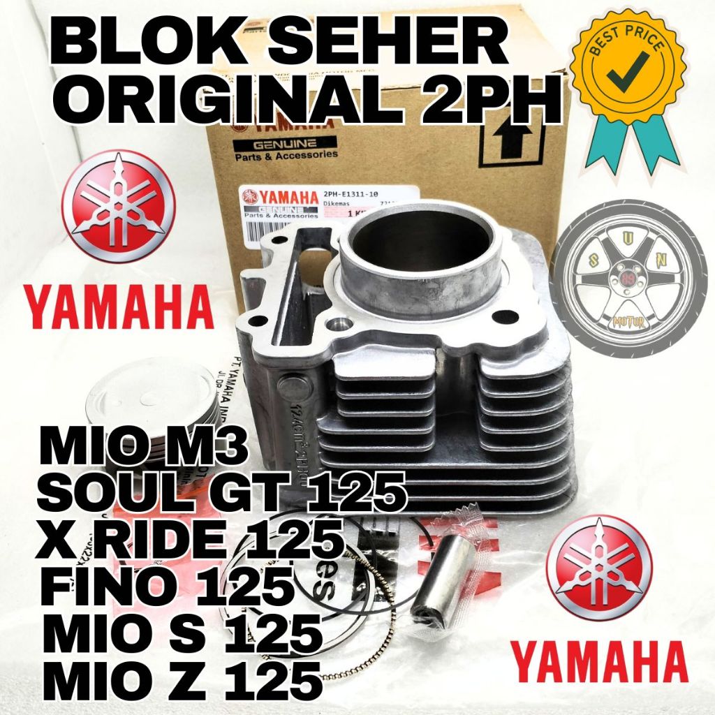 Jual BLOK SEHER ORI 2PH YAMAHA MIO M3 KUALITAS ORI ORIGINAL Block Piston Kit Set Komplit SOUL GT ...