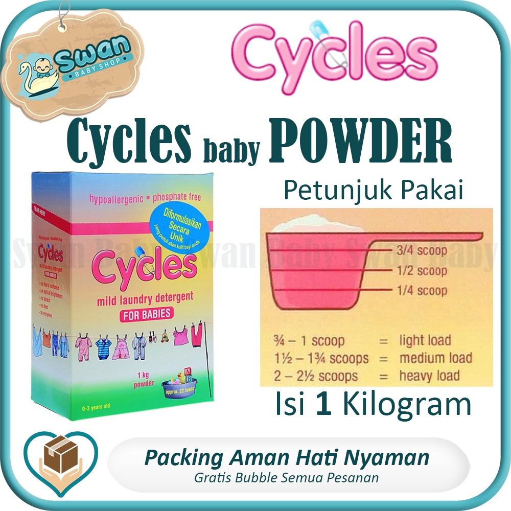 Jual Cycles Detergent Powder 1kg | Shopee Indonesia