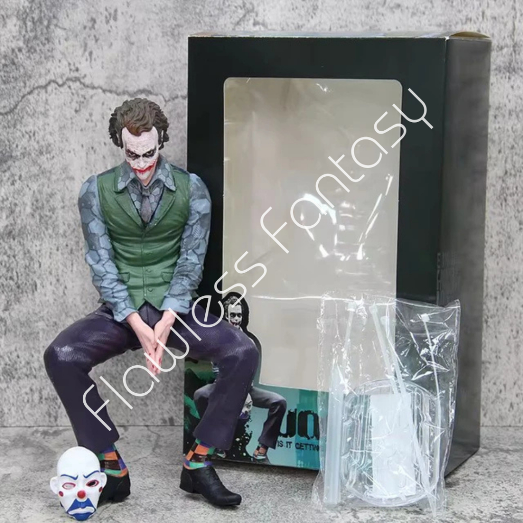 Jual DC Suicide Squad Heath Ledger The Joker Sitting Green Suit Statue ...