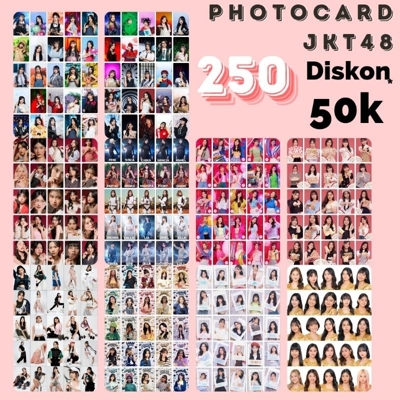 Jual PHOTOCARD JKT48 ISI 250 PCS - 1 SISI - 10 TEMA - SSK 2024 / ALTER / BANZAI / COKLEAT ...