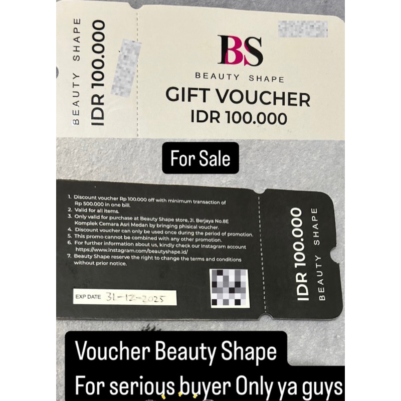 Jual voucher Shaper Beauty Shape senilai rp 100.000 exp 31 Des 2025 ...