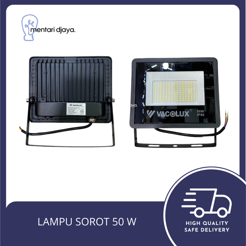 Jual Lampu Sorot LED 50W/ Lampu Tembak LED 50W/ Floodlight LED 50W - VACOLUX (VL-6100A) | Shopee ...