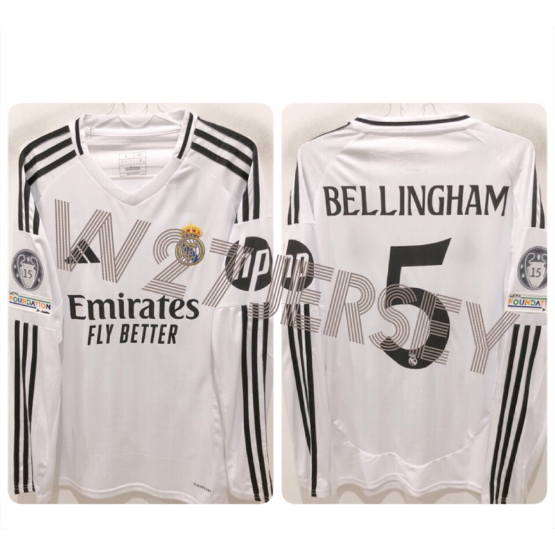 Jual JERSEY MAD - R1 D HOME LONGSLEEVE 2024-2025 name player Mbappe ...