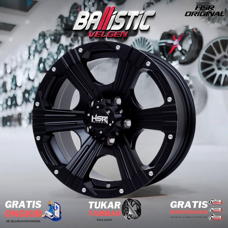 Jual Velg Offroad Mobil Ring 15 Lubang Baut 5X114,3 Velg Racing HSR Original Type TEKALA Model ...