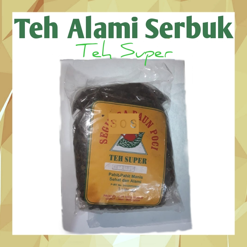 Jual 《OS3》 Segitiga Daun Poci Teh Super 250 gram pahit manis sehat ...