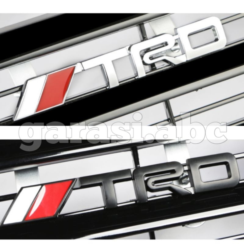 Jual Emblem Badge Body TRD Grill Bahan Besi Timbul 3D Sticker Stiker ...