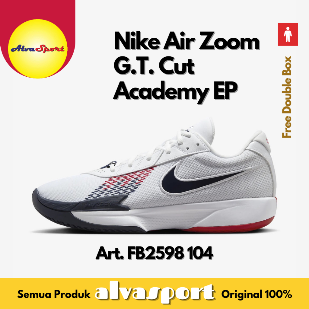 Jual Sepatu Basket Pria Nike Air Zoom G.T. Cut Academy EP White FB2598 ...