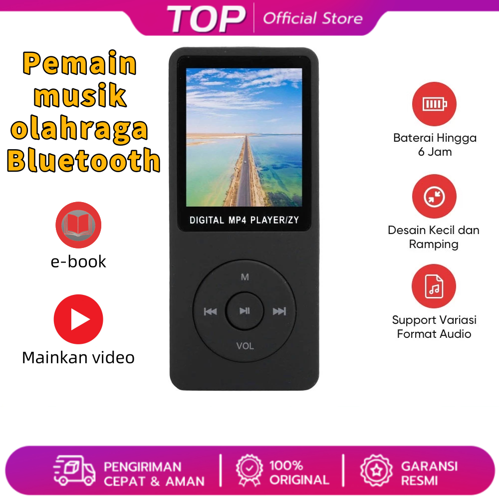 Jual 【READY YA】MP4 Player Bluetooth MP3 Mini Player Bluetooth MP3 Bluetooth Speaker Free 32GB ...