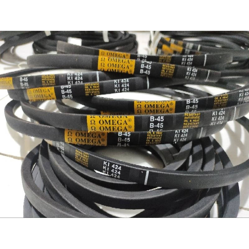 Jual vbelt omega B45 B46 B47 B48 B49 v-belt, vanbelt, fanbelt, tali kipas | Shopee Indonesia
