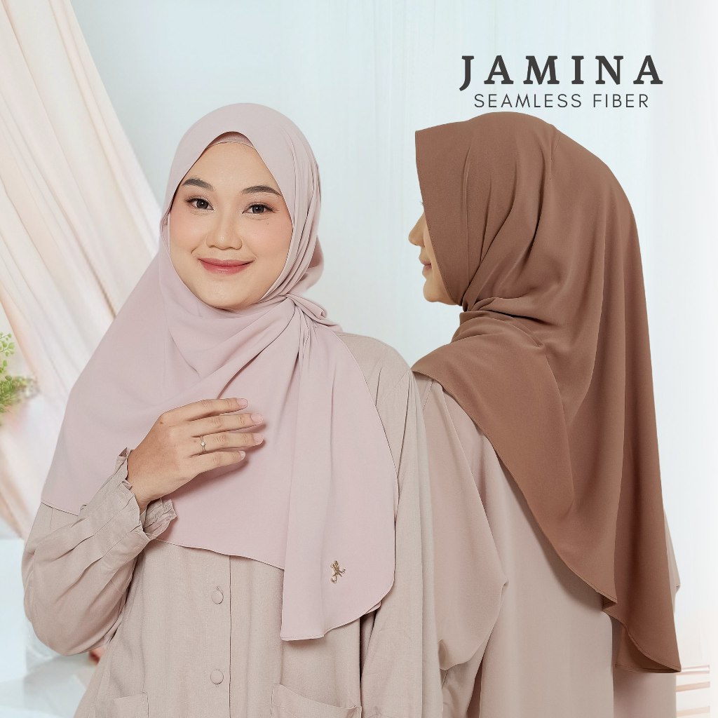 Jual Albata Hijab - Jamina Instan Pashmina X Njpda | Shopee Indonesia