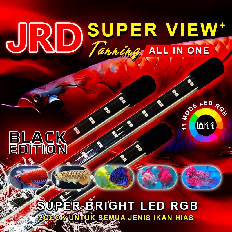 Jual LAMPU AROWANA JRD SUPER VIEW+TANNING M11 TERBARU- 11 WARNA /LAMPU ...