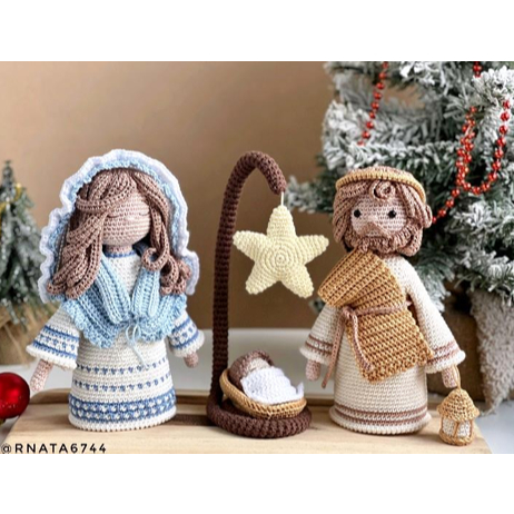 Jual Christmas Nativity Scene {Pdf File Pattern/ Pola Amigurumi ...
