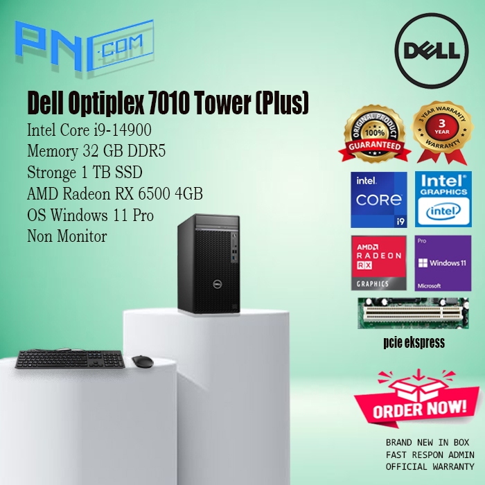 Jual Dell Optiplex 7010 MT Tower Plus i9-14900 32GB 1TB SSD VGA RX6500 ...