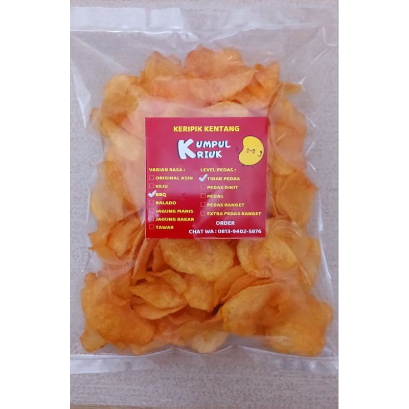 Jual Keripik Kentang Krispy Barbeque 100 gr / Kripik Kentang Dieng ...