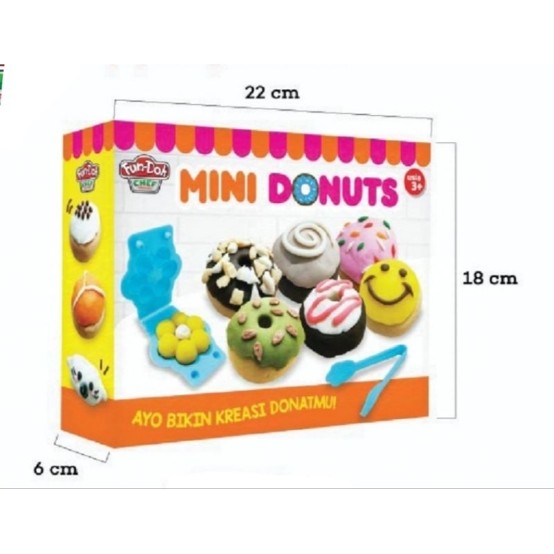 Jual Fun Doh Mini Donuts/Donat Mainan Lilin Anak Cetakan Donat | Shopee ...