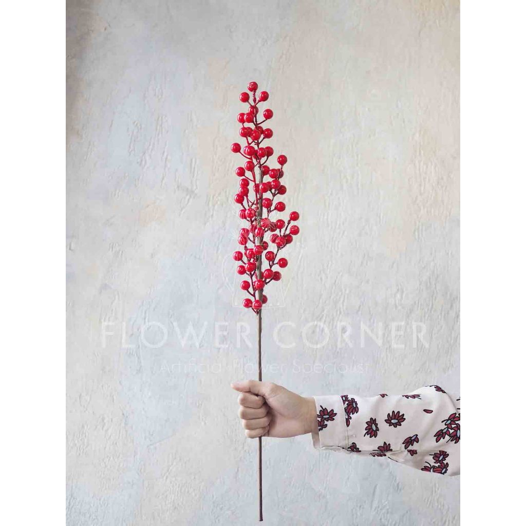 Jual Berry Artificial Ilex Tangkai Panjang Ukuran Sedang (B24085 ...