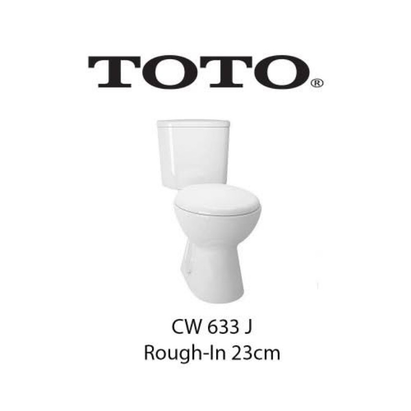 Jual CLOSET / KLOSET / TOILET DUDUK TOTO CW633J SW633JP / CW 633 J SW ...