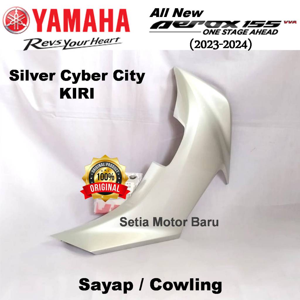 Jual Sayap Kiri All New Aerox Silver Cyber City Asli Yamaha | Shopee ...