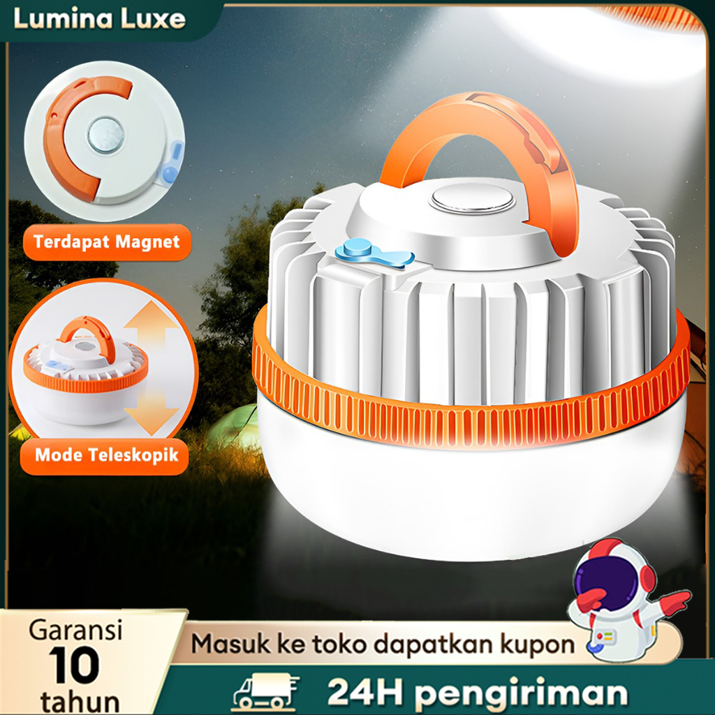Jual Lampu emergency Lampu Camping Lampu Taman Lampu Tenda Outdoor 400W Magnetik type-c Charger ...
