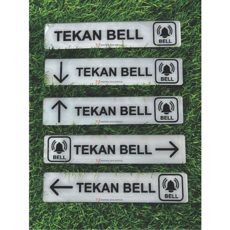 Jual Tanda Bell Akrilik | Acrylic water proof Solusi tepat agar kurir ...