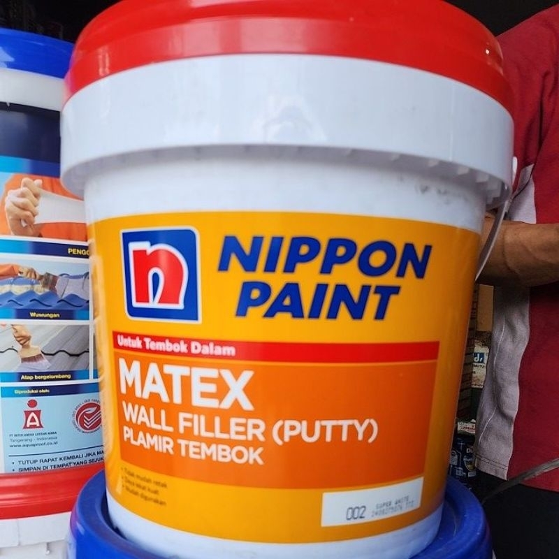 Jual NIPPON PAINT PLAMIR MATEX PUTTY 002 20KG 20 KG WALL FILLER PUTTY ...