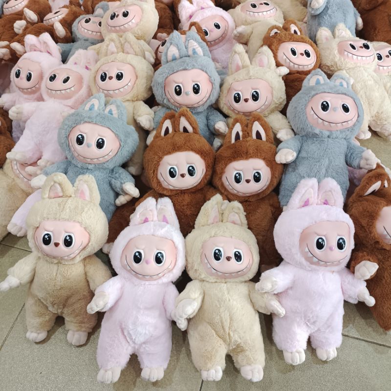 Jual Labubu muka karet monster viral/boneka muka karet labubu monster ...