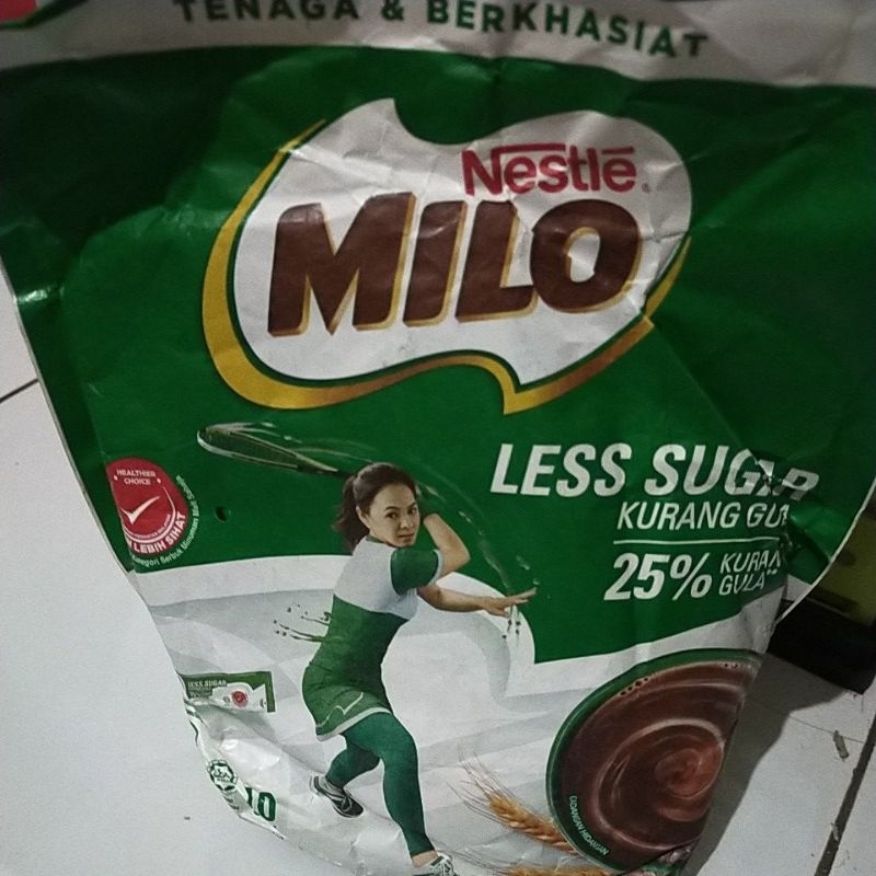 Jual MILO LESS SUGAR 10 STICK /MINUMAN MALT COKLAT BERKHASIAT | Shopee ...