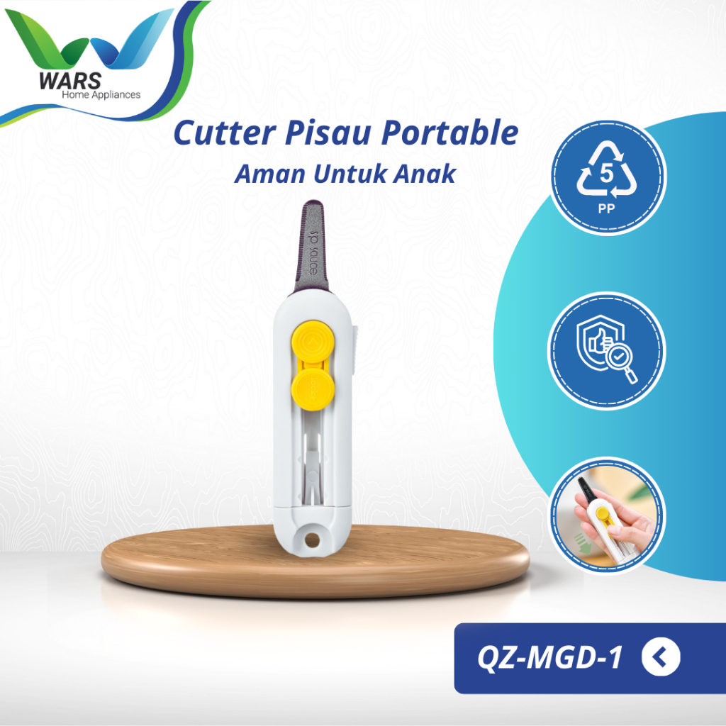 Jual WARS Cutter Pisau Pemotong Portable Aman Untuk Anak | Shopee Indonesia