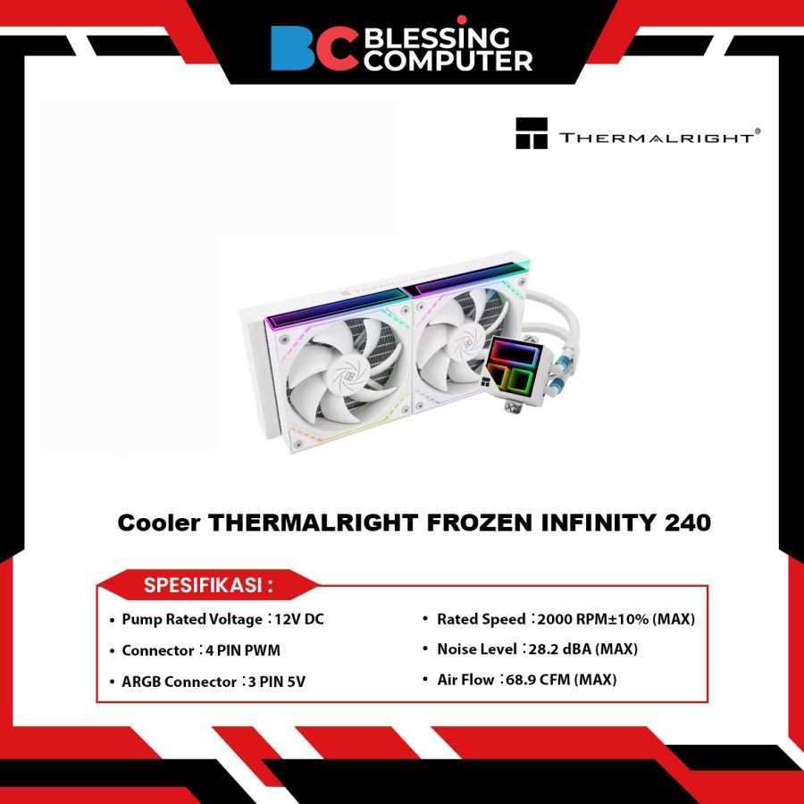 Jual Cooler THERMALRIGHT FROZEN INFINITY 240 - White | Shopee Indonesia