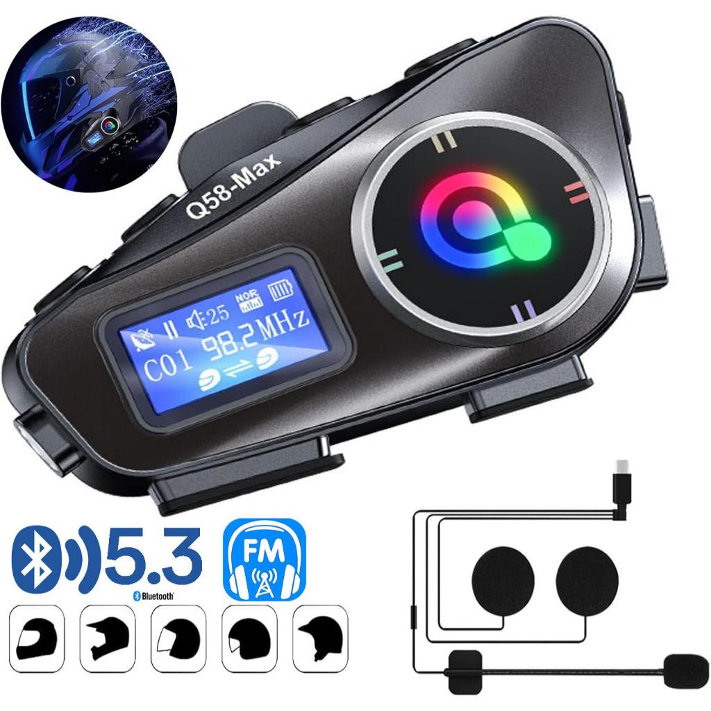 Jual Intercom Helm Bluetooth 5.3 Fm Radio Headset 2 Riders Bahasa ...