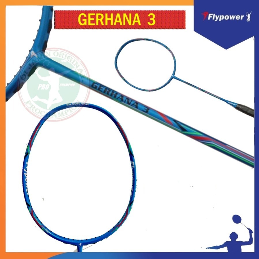 Jual RAKET BADMINTON FLYPOWER GERHANA 3 ORIGINAL (FREE PEMASANGAN SENAR ...