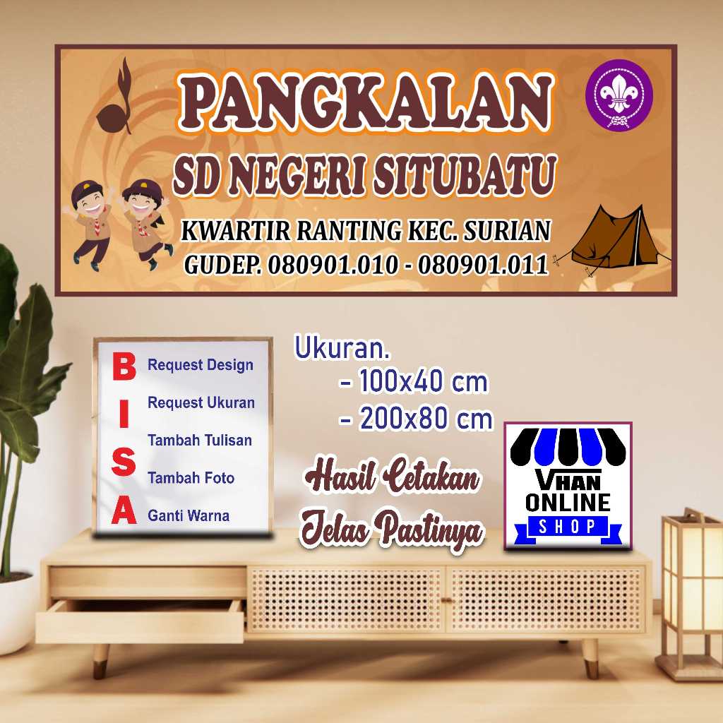 Jual Cetak Spanduk Banner Untuk Pangkalan Pramuka | Shopee Indonesia