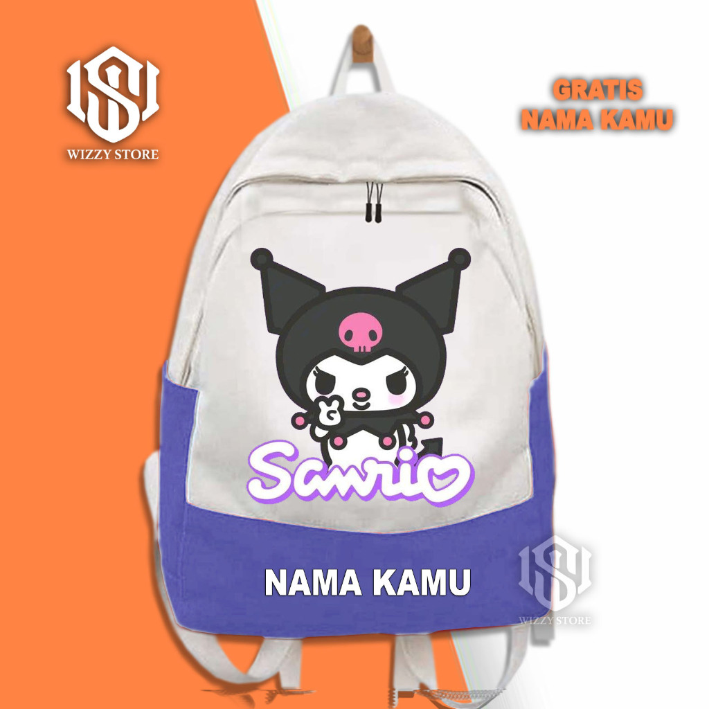 Jual Tas Ransel Anak Perempuan Animasi Sanrio Kuromi - Backpack Anak Sekolah Paud TK SD 65 ...