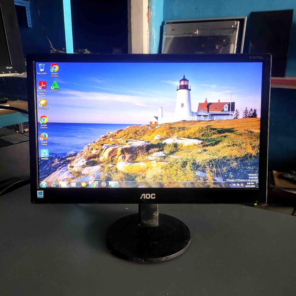 Jual Monitor Led Merk AOC Ukuran Layar 16 Inch Kondisi Normal | Shopee ...